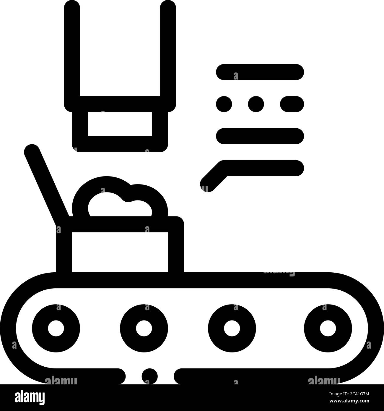 fishing product factory icon vector outline illustration Stock Vector ...