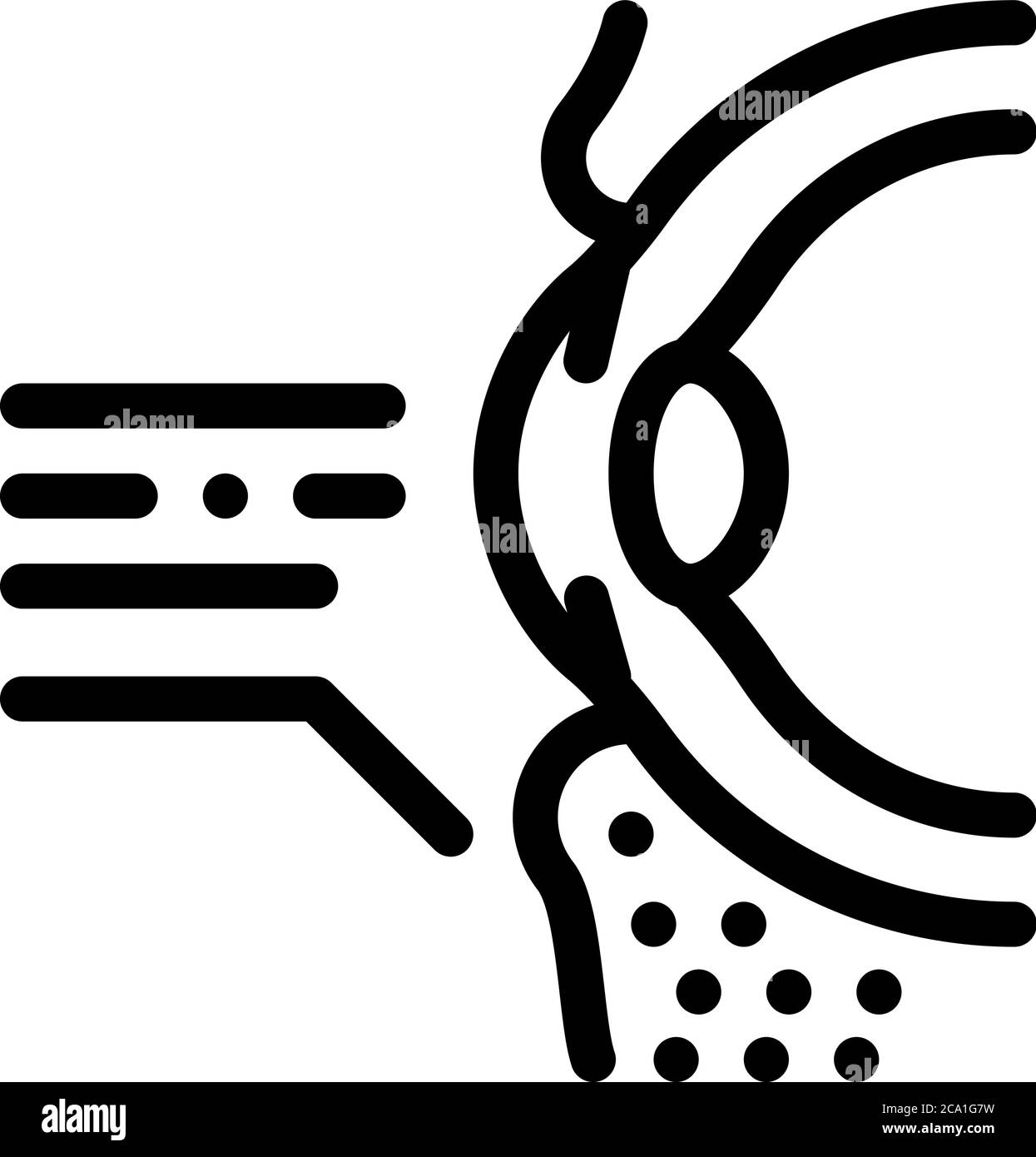 eyelid correction surgery icon vector outline illustration Stock Vector ...