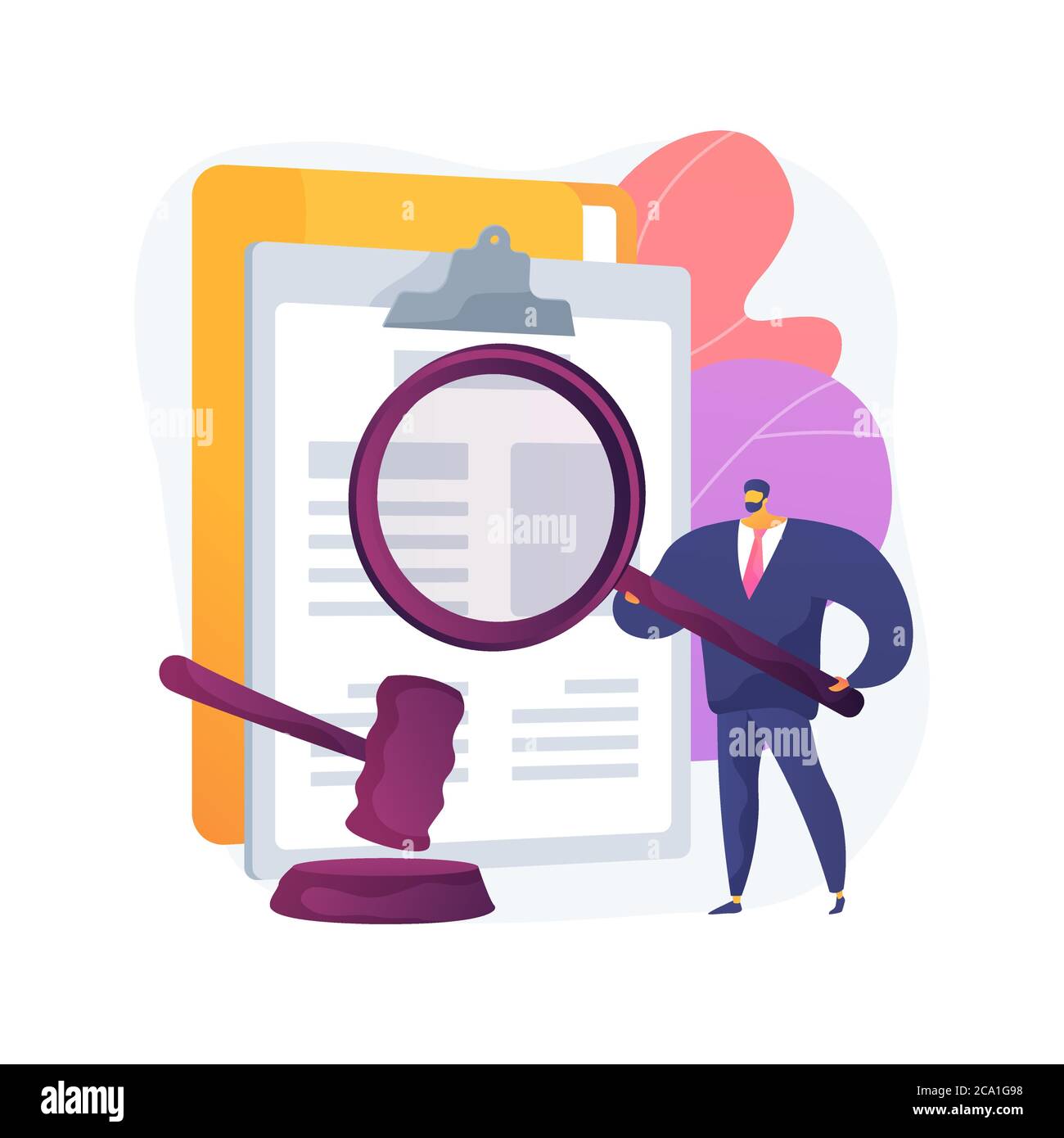 Legal research abstract concept vector illustration Stock Vector Image ...