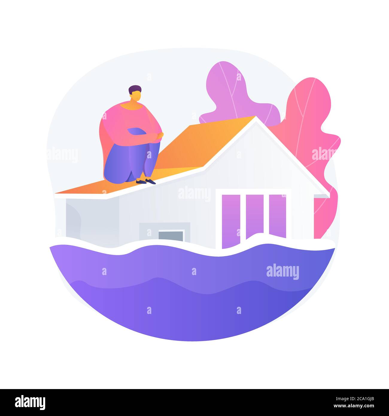 Flood abstract concept vector illustration Stock Vector Image & Art - Alamy