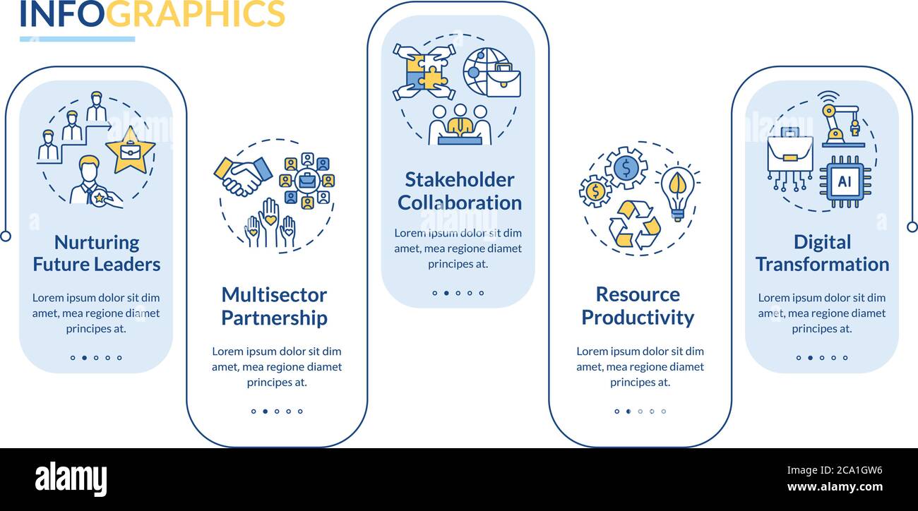 Corporate teamwork vector infographic template. Employee partnership ...
