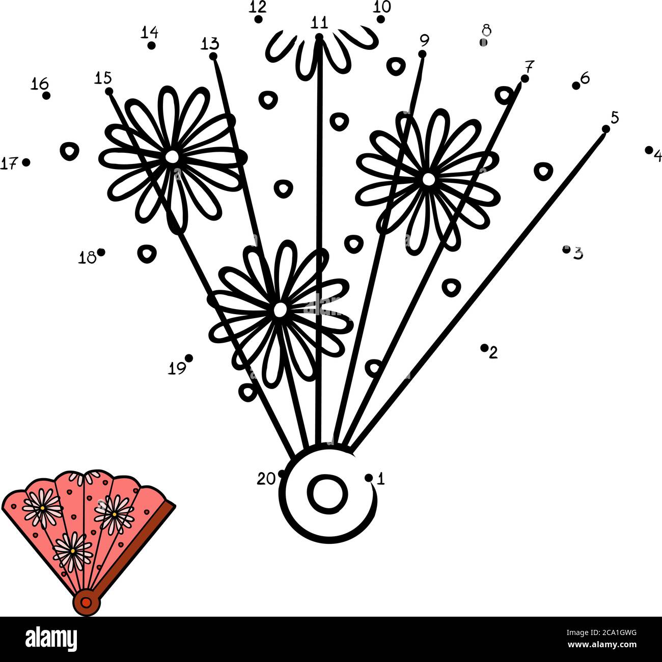 Child hand drawing daisy Cut Out Stock Images & Pictures - Alamy