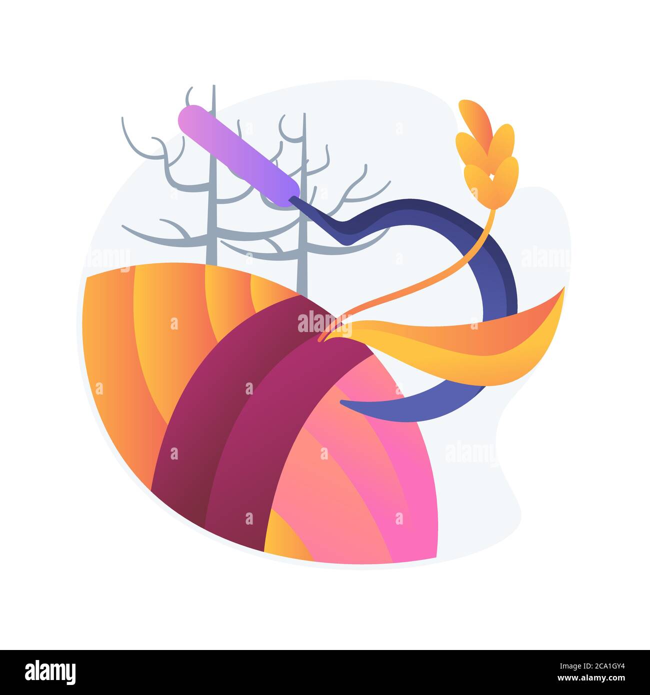 Global land use abstract concept vector illustration Stock Vector Image ...