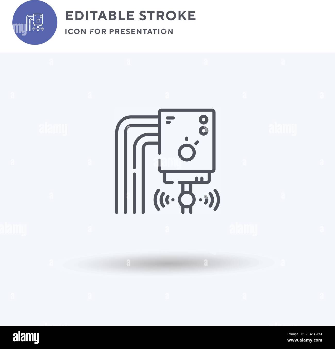 Water Filter icon vector, filled flat sign, solid pictogram isolated on ...