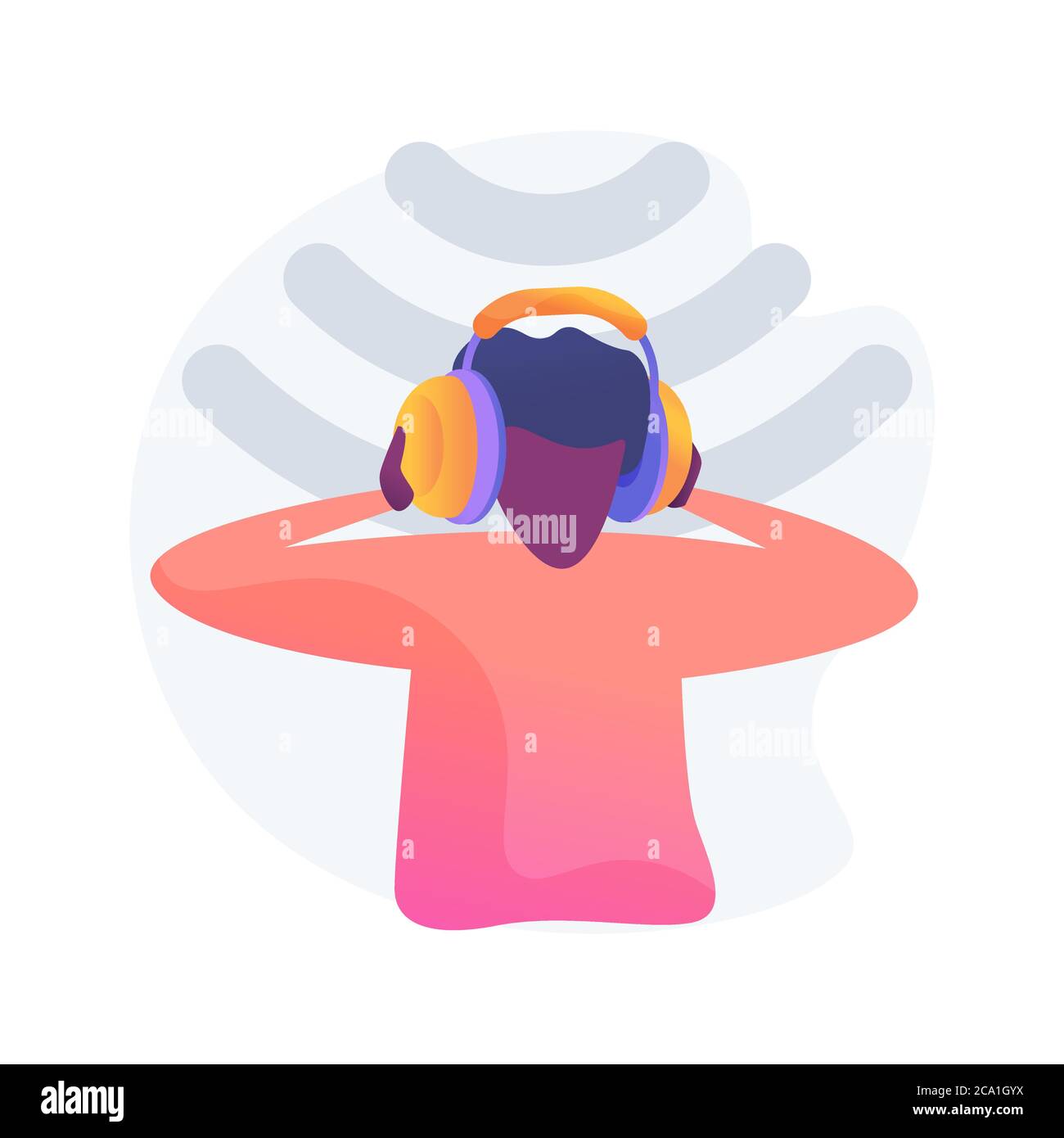 High noise level abstract concept vector illustration Stock Vector ...