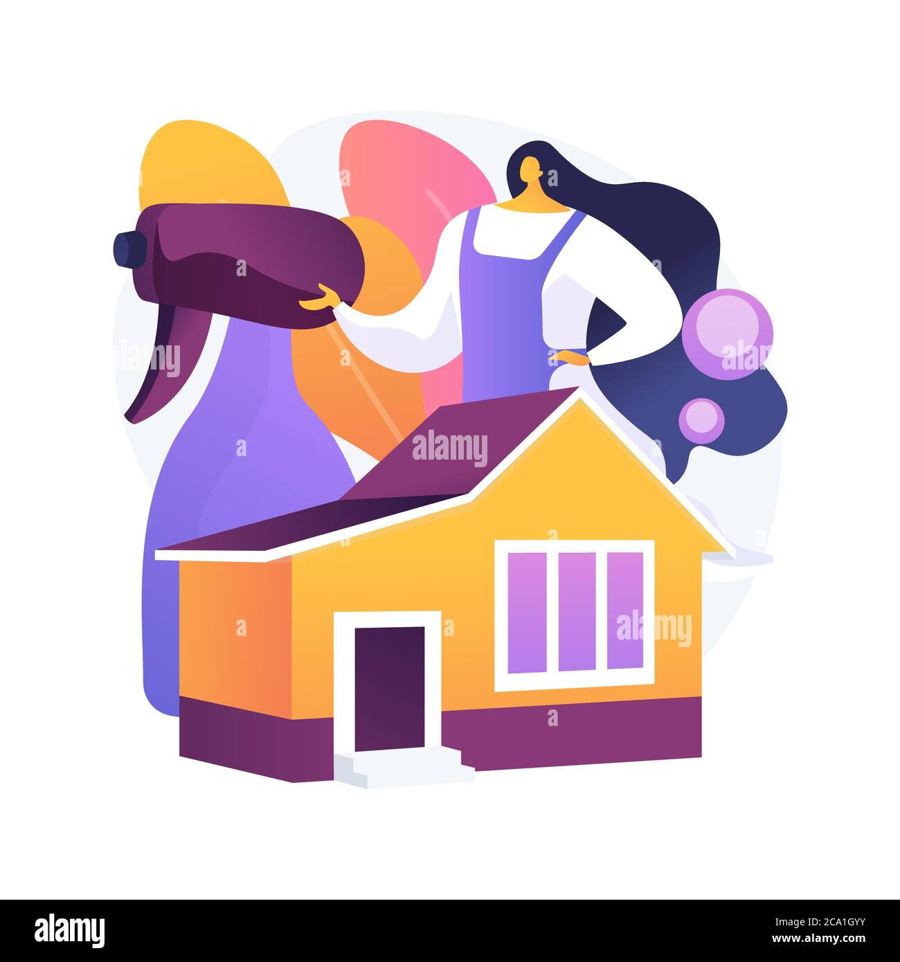 Commercial cleaning abstract concept vector illustration Stock Vector ...