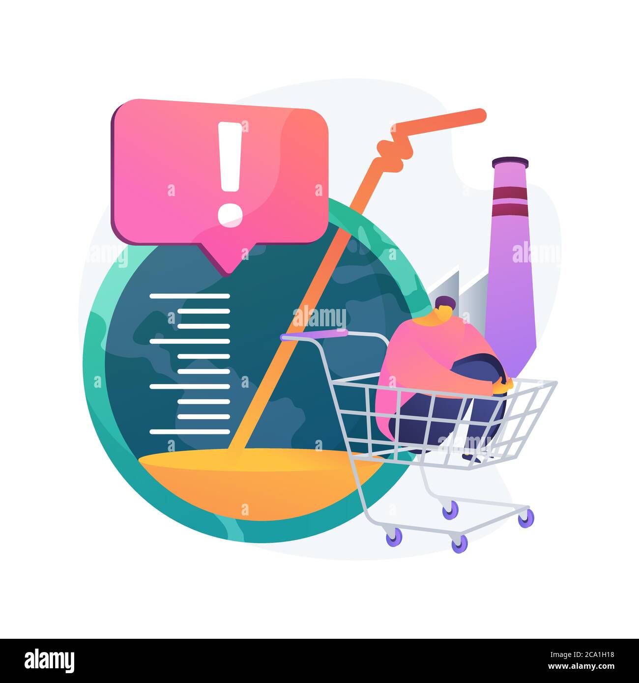 Overconsumption abstract concept vector illustration Stock Vector Image ...