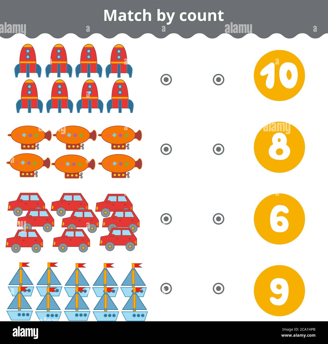 Counting Game for Preschool Children. Educational a mathematical game ...