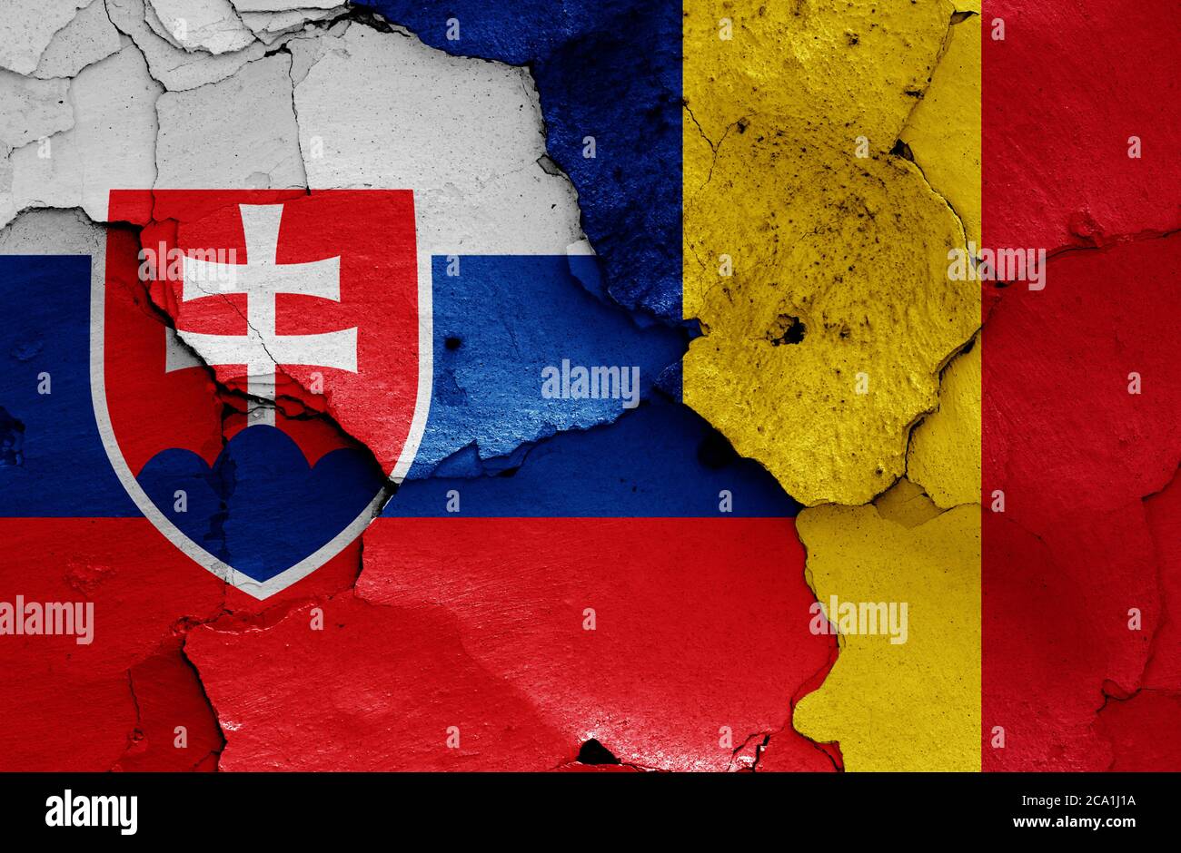 Slovakia romania flag hi-res stock photography and images - Alamy
