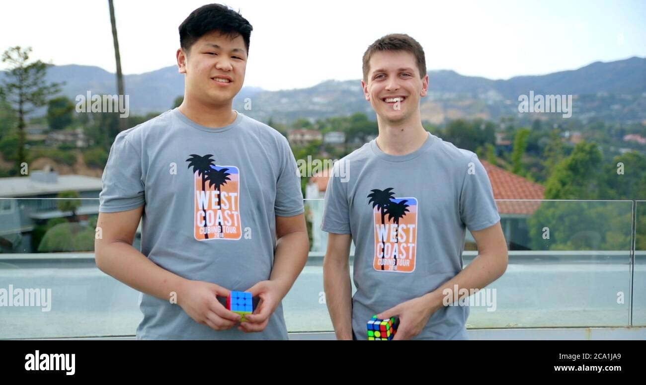 THE SPEED CUBERS, from left: Max Park, Feliks Zemdegs, 2020. © Netflix ...