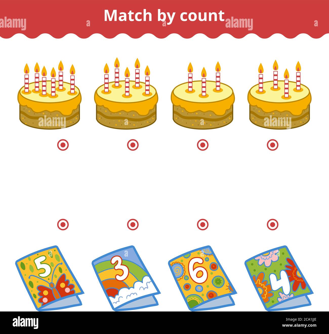 Counting Game for Preschool Children. Educational a mathematical game ...
