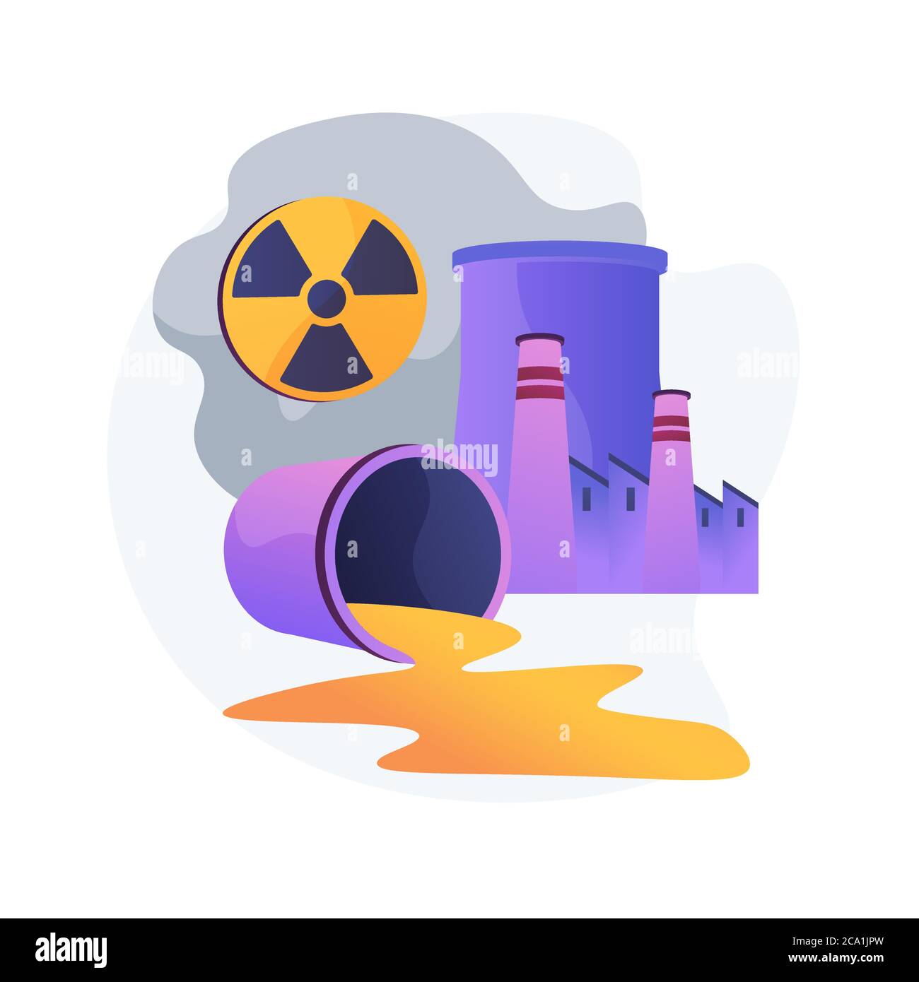 Technological disasters abstract concept vector illustration Stock ...