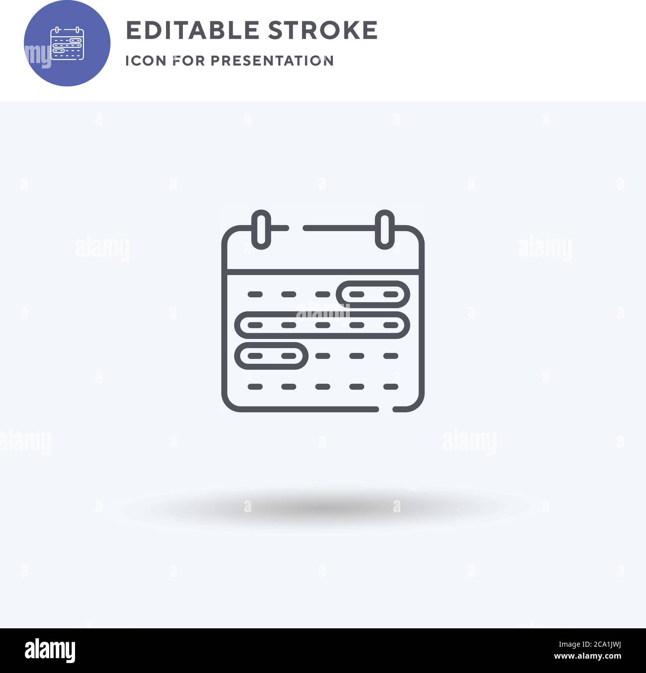 Dates icon vector, filled flat sign, solid pictogram isolated on white ...