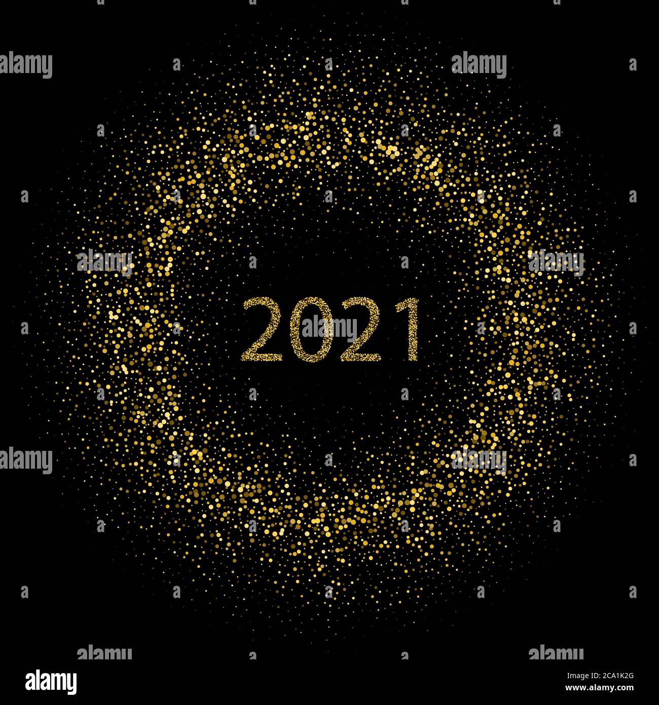 Happy New Year. Gold glitter 2020. Gold background for flyer, poster ...