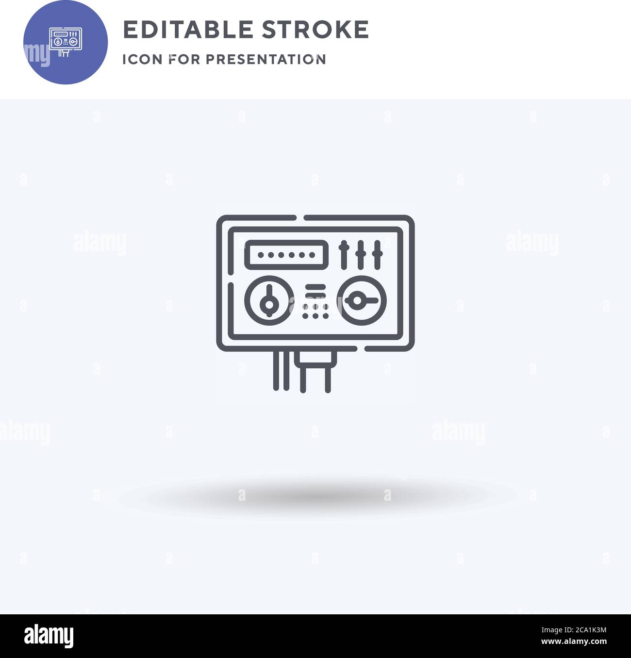 Panel icon vector, filled flat sign, solid pictogram isolated on white ...