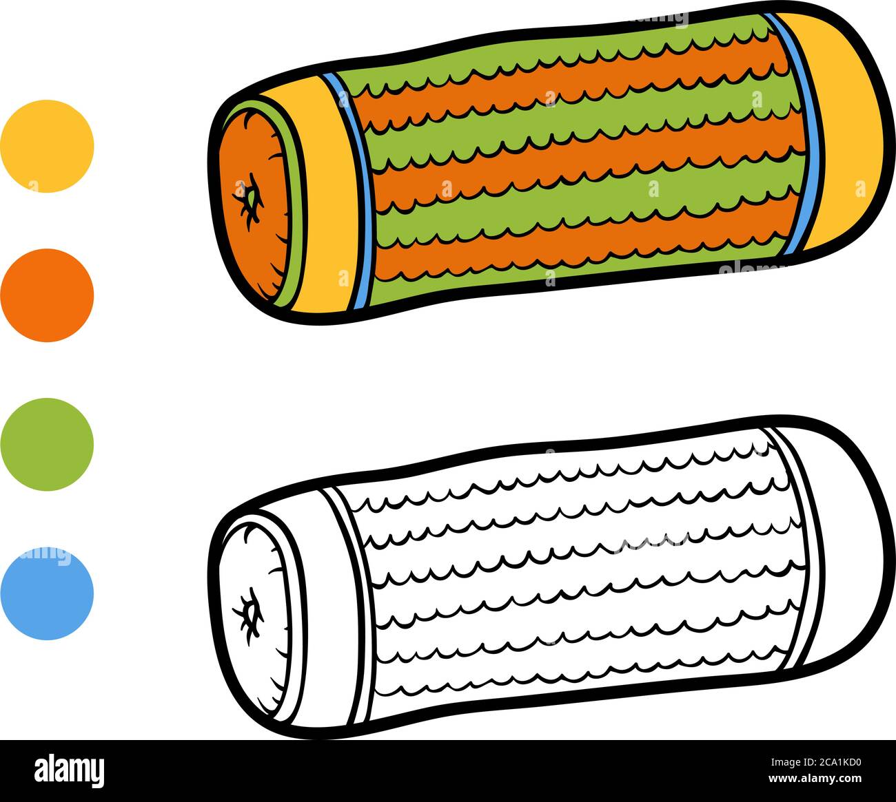 Coloring book for children, Pillow Stock Vector Image & Art - Alamy