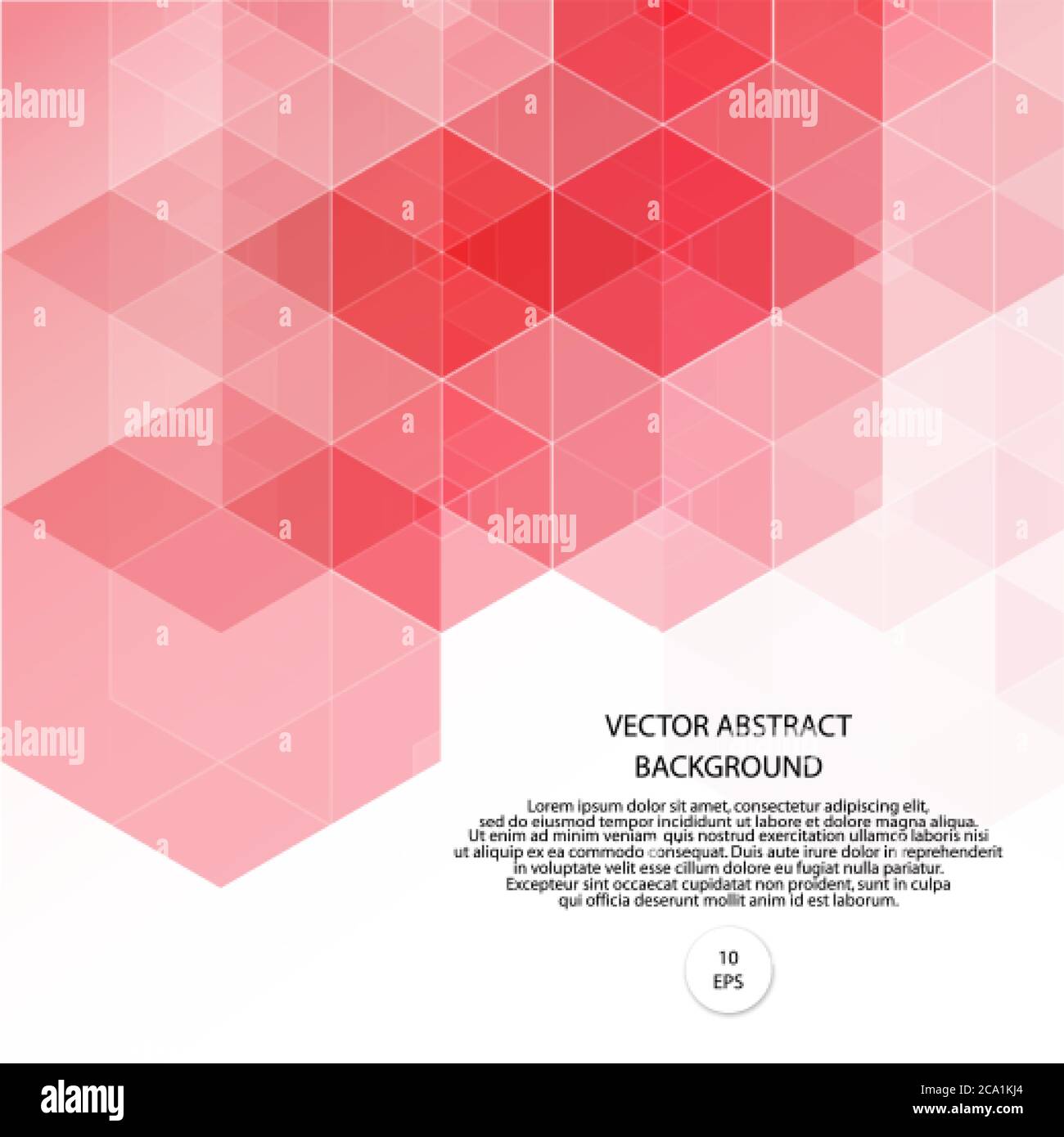 Red hexagon background. vector illustration Stock Vector Image & Art ...