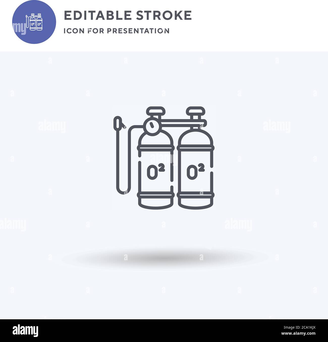 Oxygen icon vector, filled flat sign, solid pictogram isolated on white ...