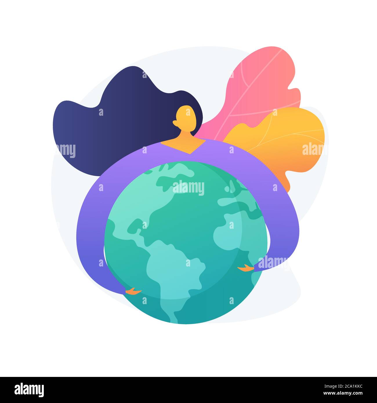 Earth Day abstract concept vector illustration Stock Vector Image & Art ...