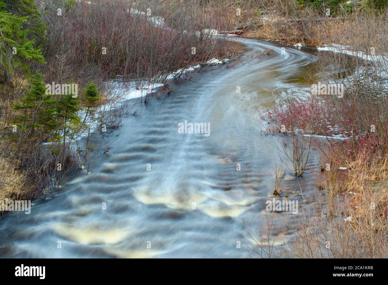 Rapids on Thunder Creek, Timmins, Ontario, Canada Stock Photo - Alamy