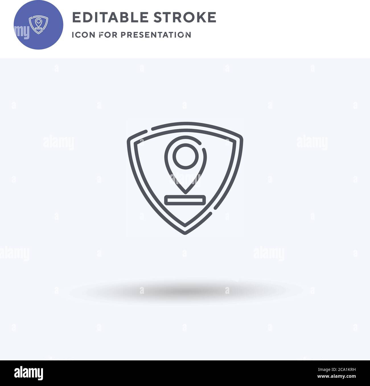 Location icon vector, filled flat sign, solid pictogram isolated on ...