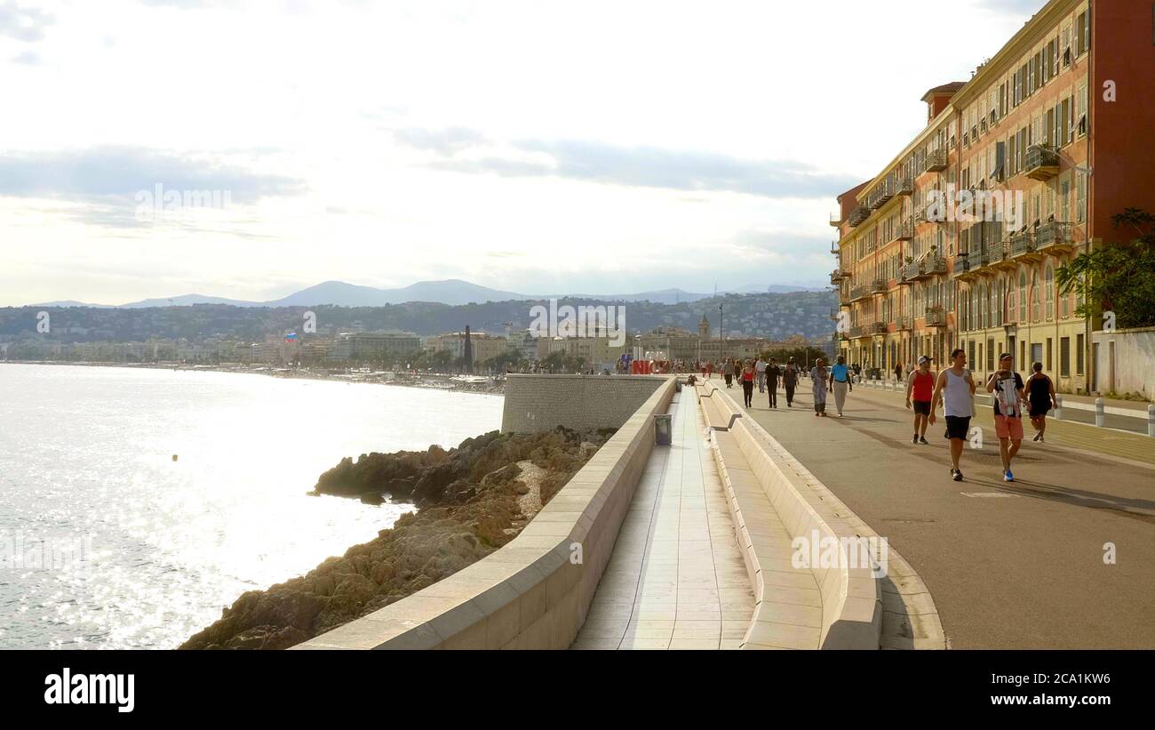 Walking along the seafront of Nice at the Cote D Azur - CITY OF NICE ...