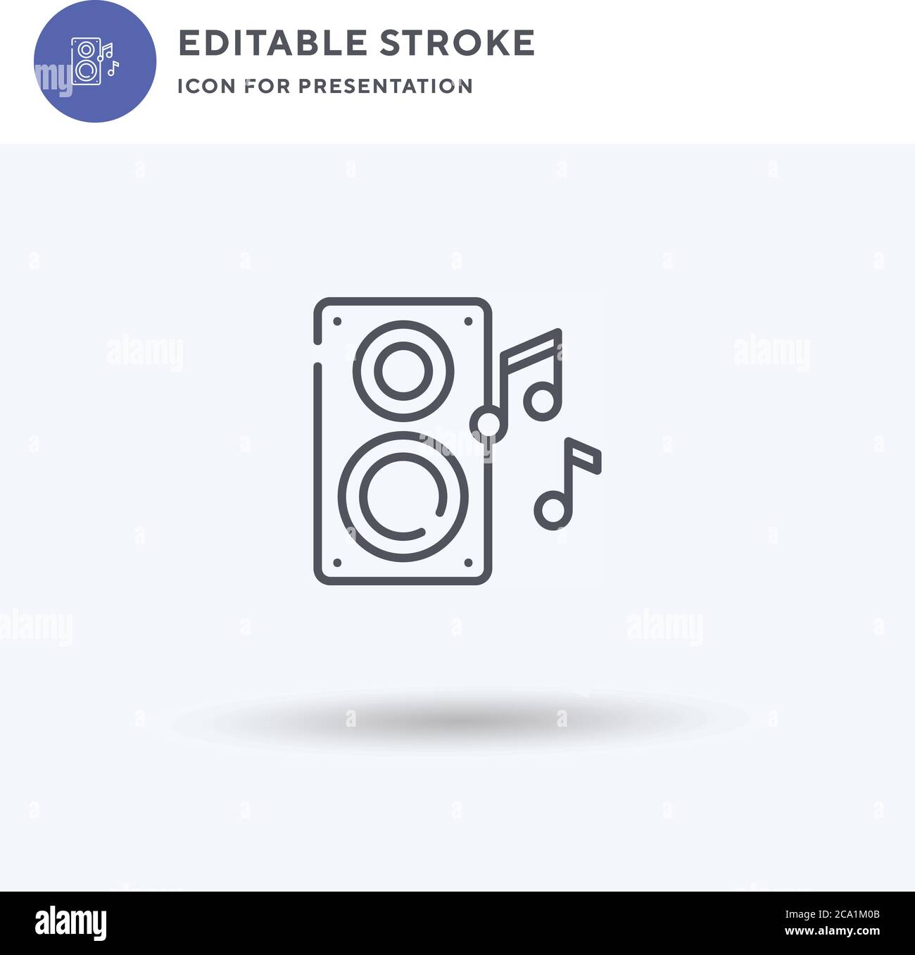 Subwoofer icon vector, filled flat sign, solid pictogram isolated on ...