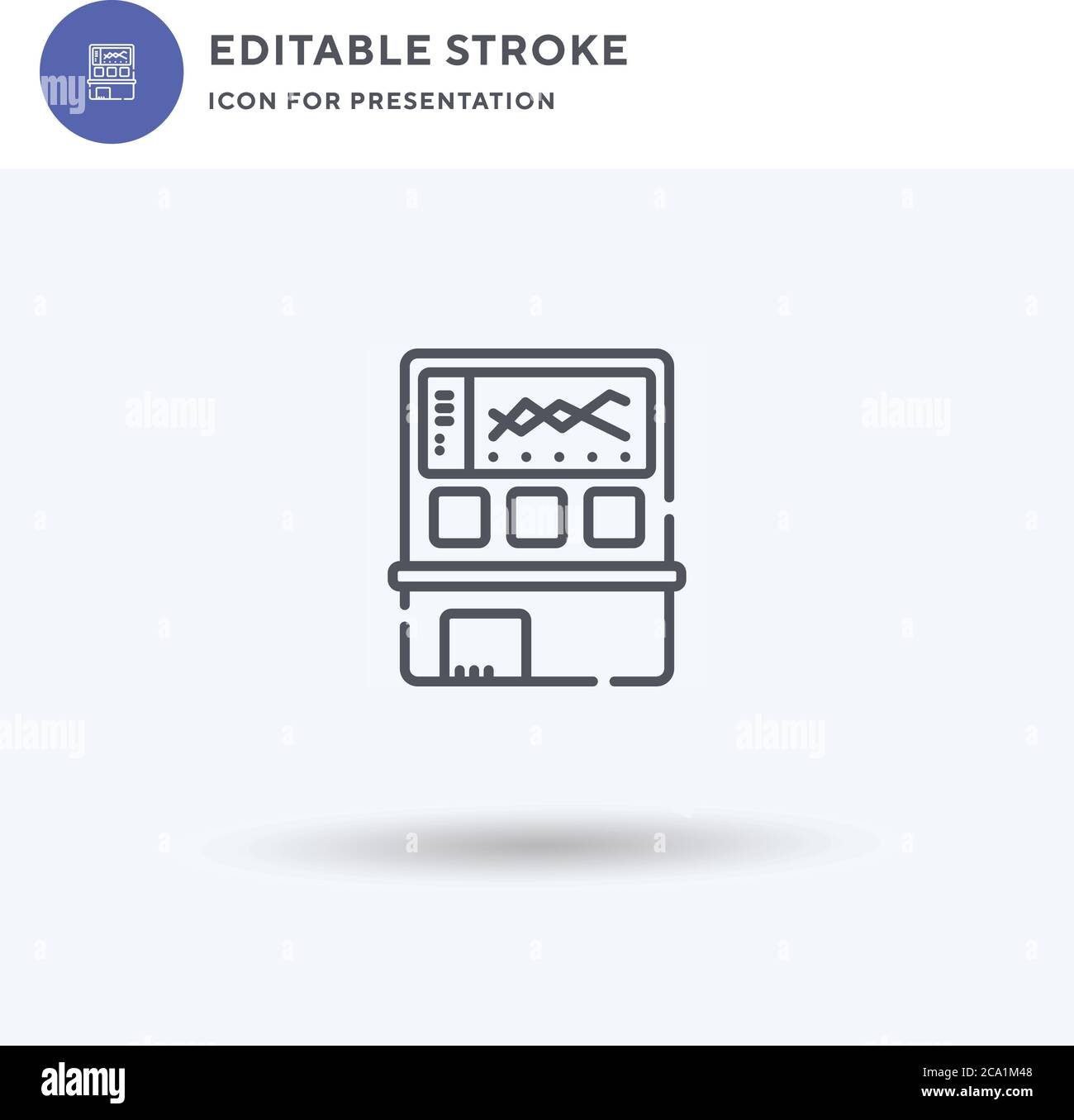 Machine icon vector, filled flat sign, solid pictogram isolated on ...