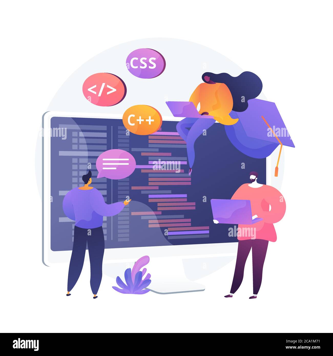 Programming languages learning vector concept metaphor Stock Vector ... Programming languages learning vector concept metaphor Stock Vector ...
