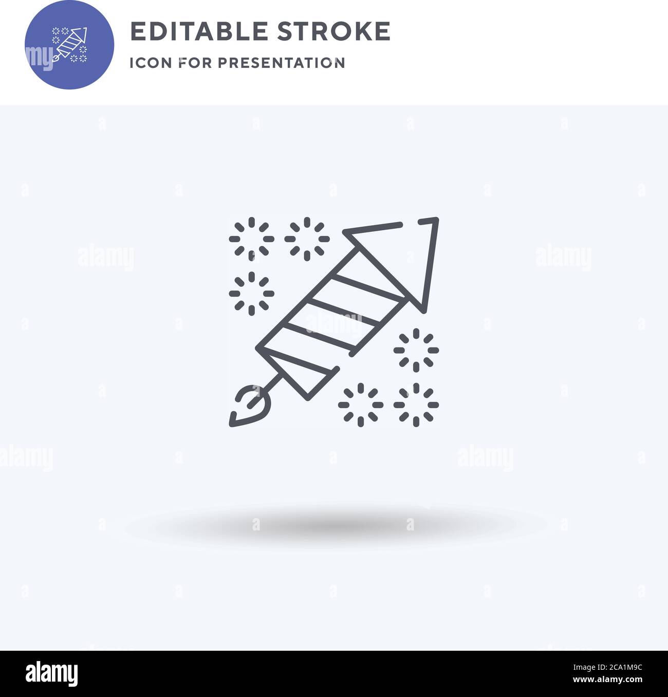 Fireworks icon vector, filled flat sign, solid pictogram isolated on ...