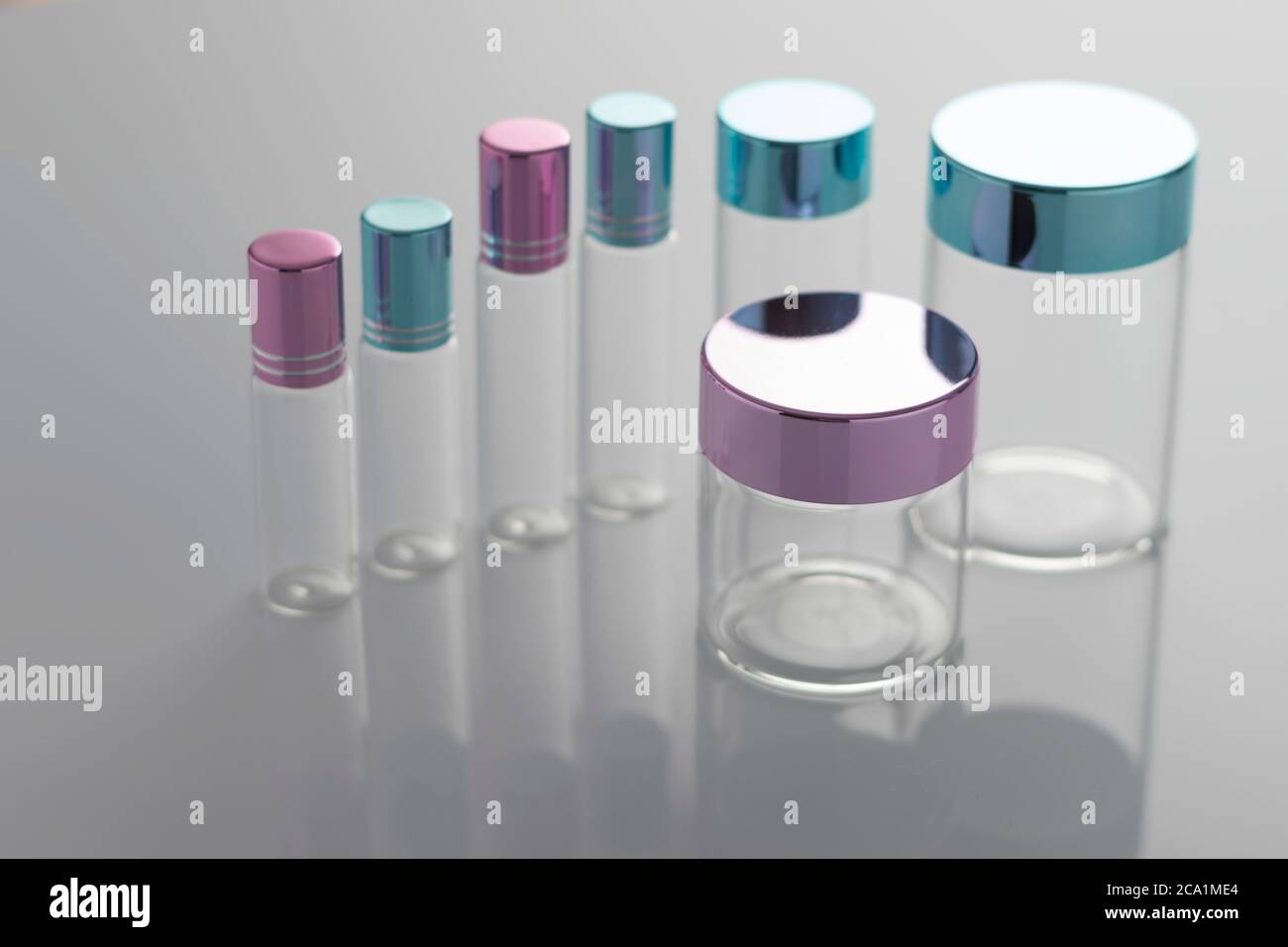 Still life of glass jars with lids Stock Photo - Alamy