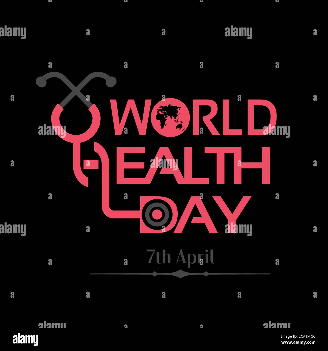 Heart heartbeat symbol world map hi-res stock photography and images ...