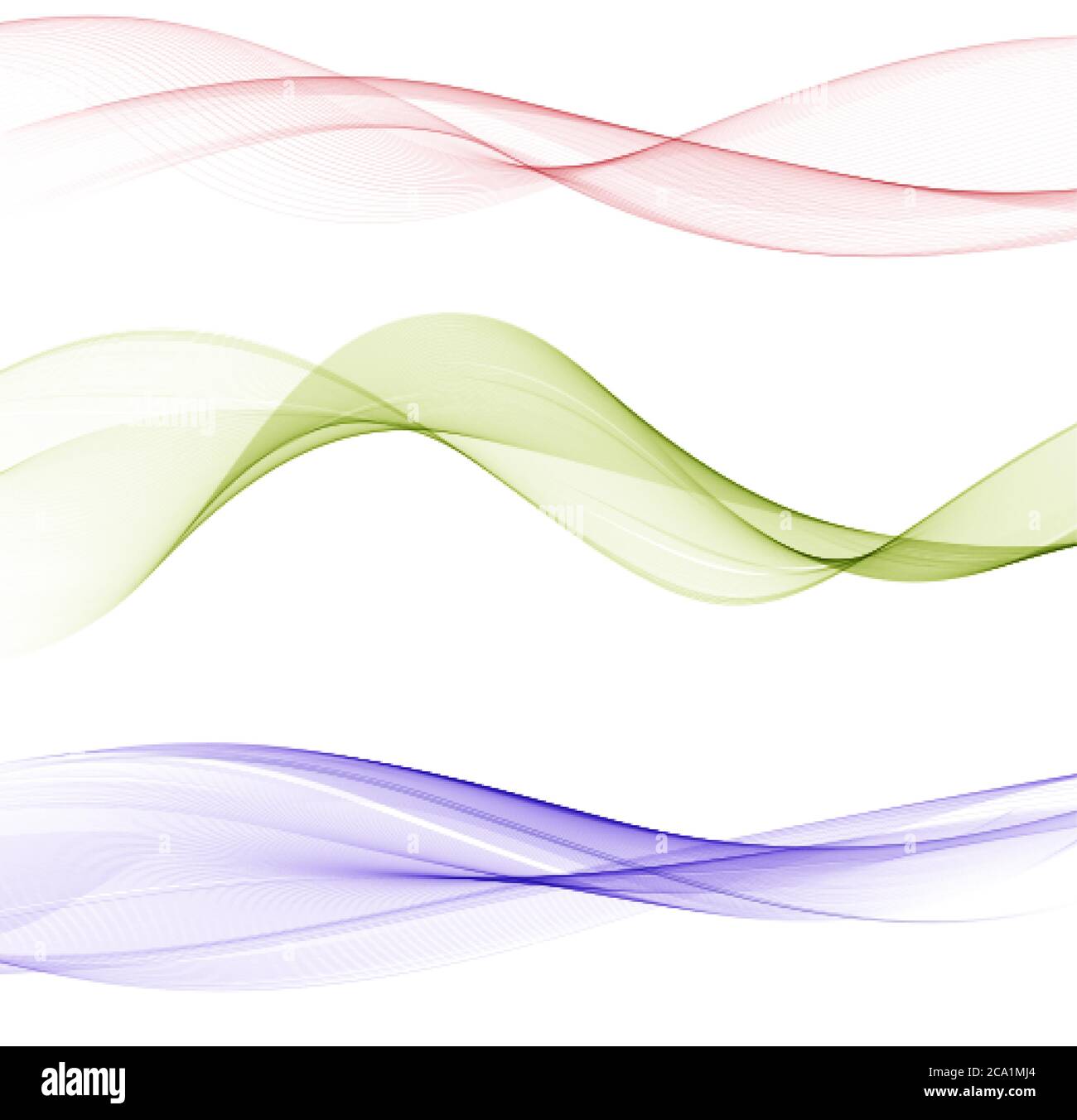 Set of colored abstract vector waves. background picture Stock Vector ...