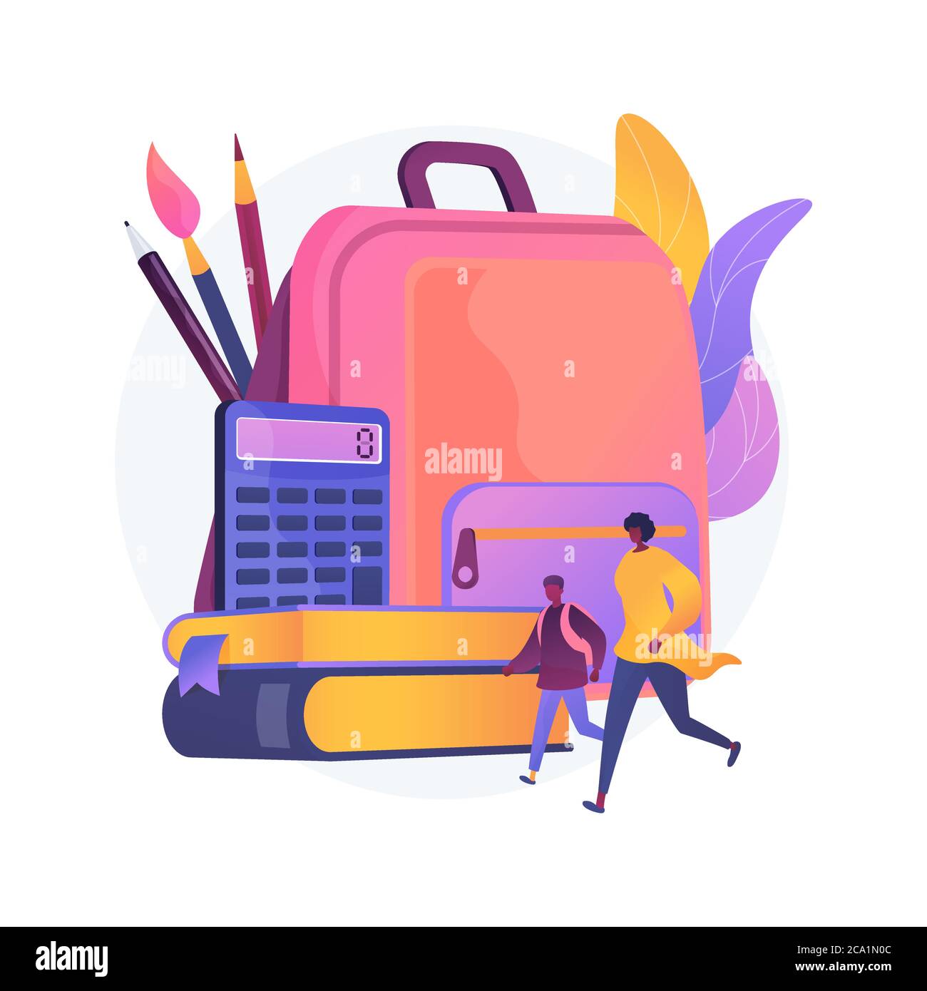 School supplies abstract concept vector illustration Stock Vector Image ...