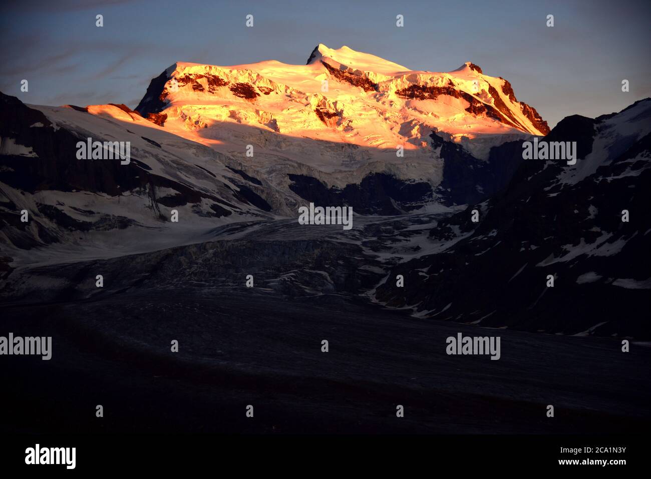 Grand Combin 4314 m - Valais in Switzerland Stock Photo - Alamy