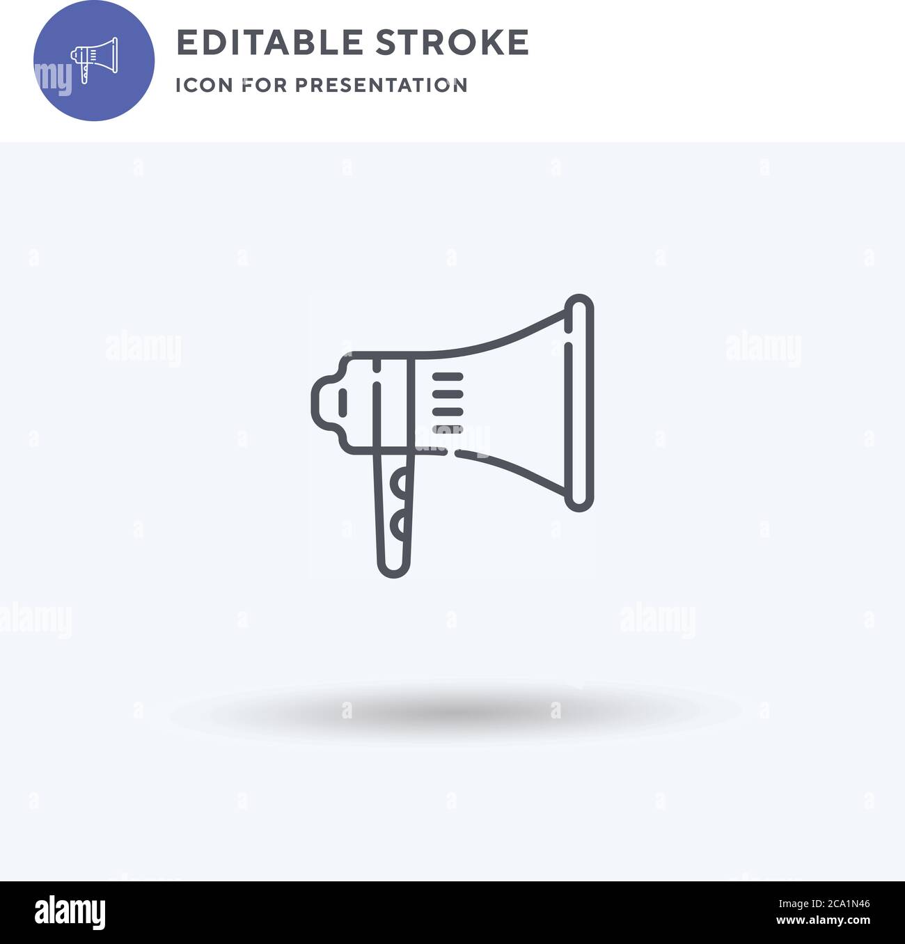 Announcement icon vector, filled flat sign, solid pictogram isolated on ...