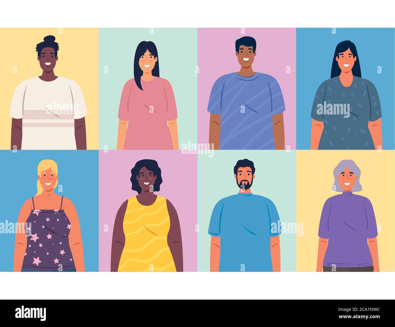 multiethnic portraits people together, diversity and multiculturalism ...