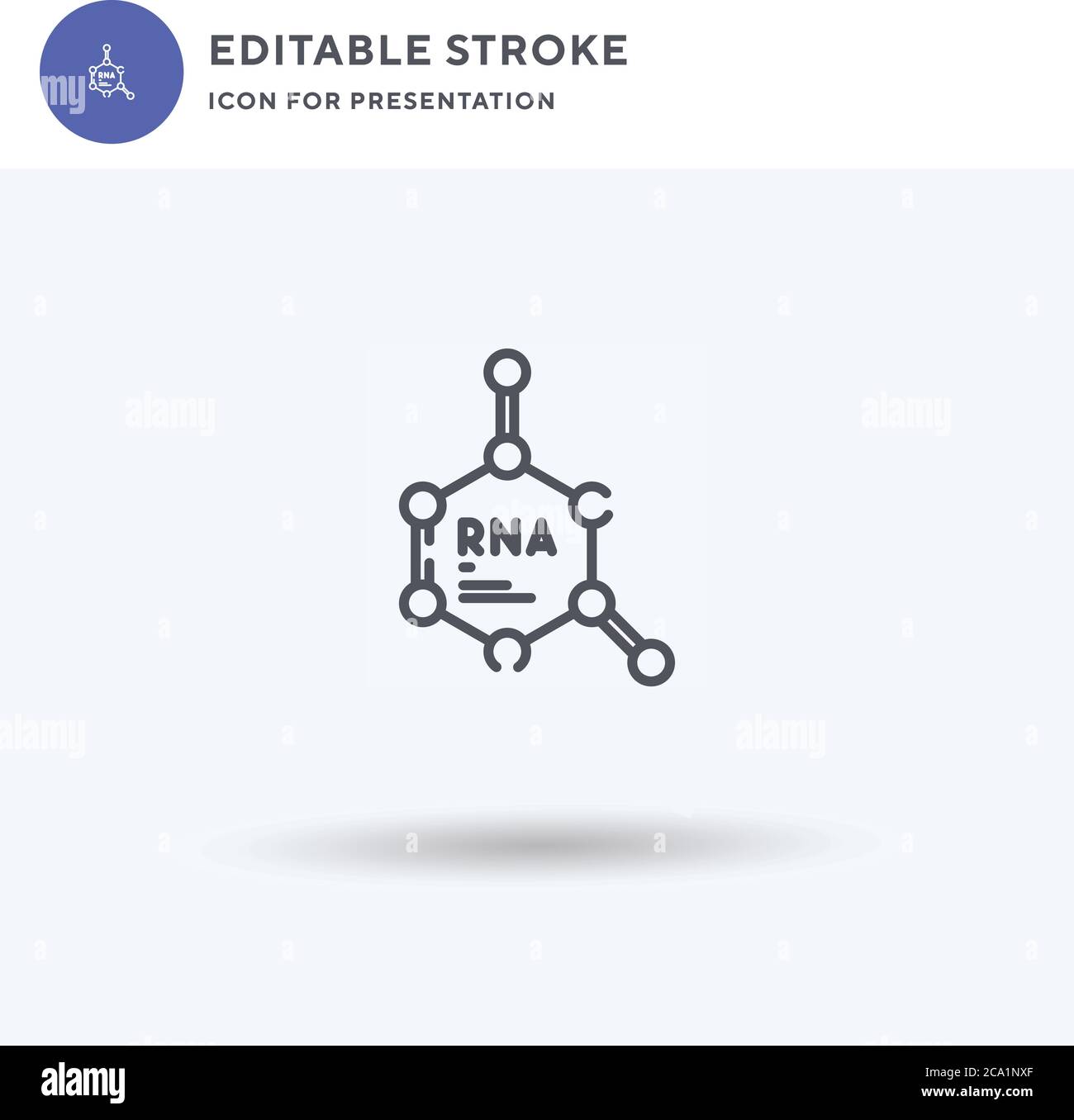 Rna icon vector, filled flat sign, solid pictogram isolated on white ...