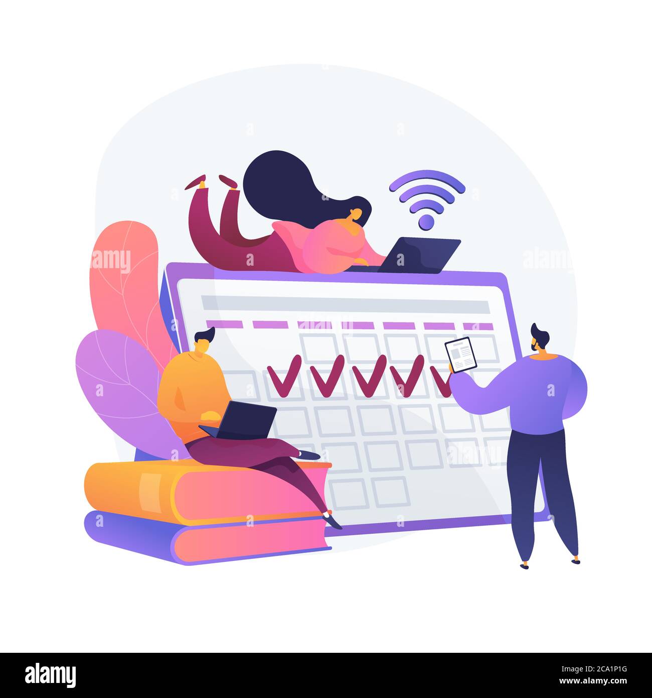 Workflow organization vector concept metaphor Stock Vector Image & Art - Alamy