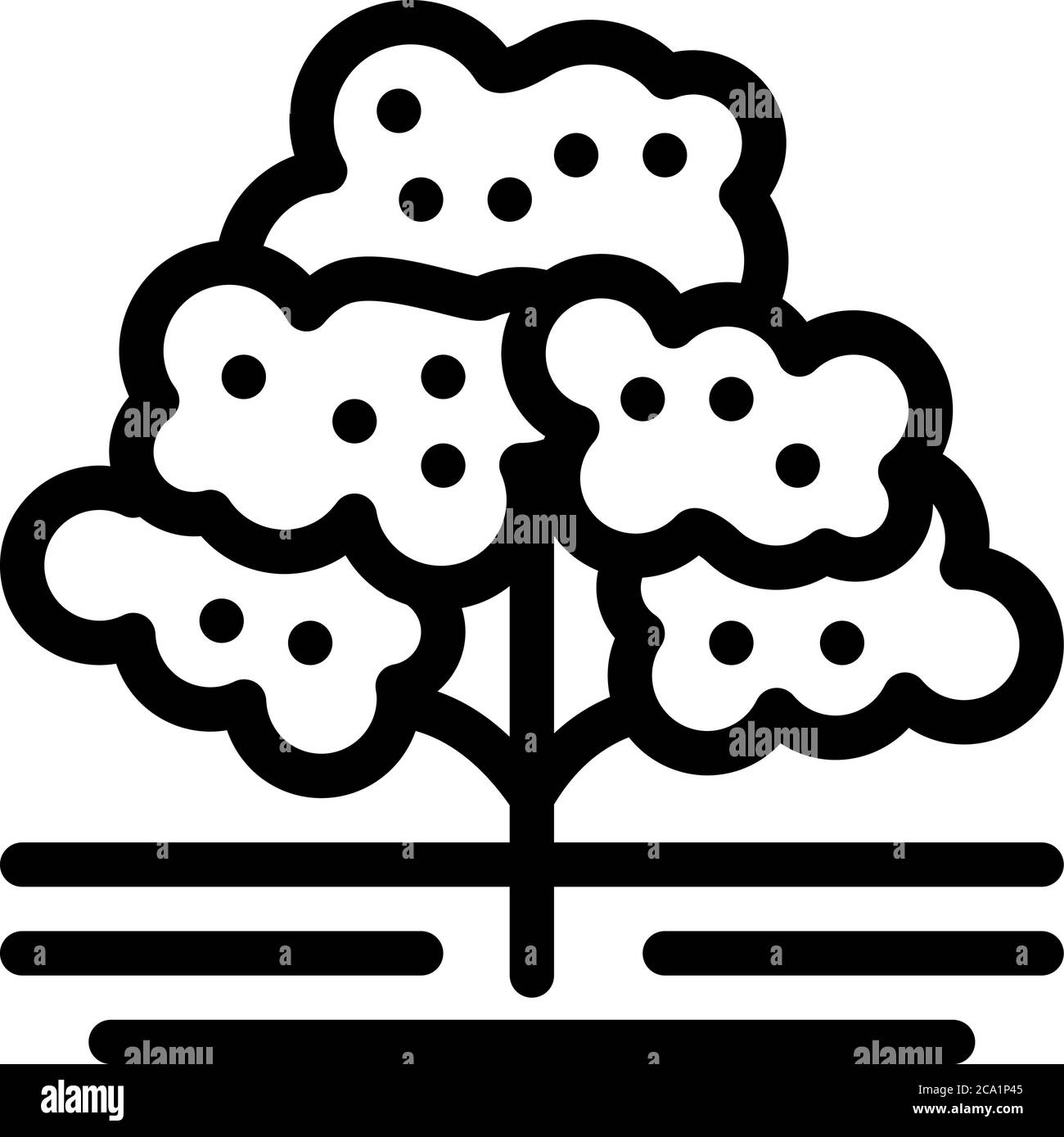 coffee tree icon vector outline illustration Stock Vector Image & Art ...