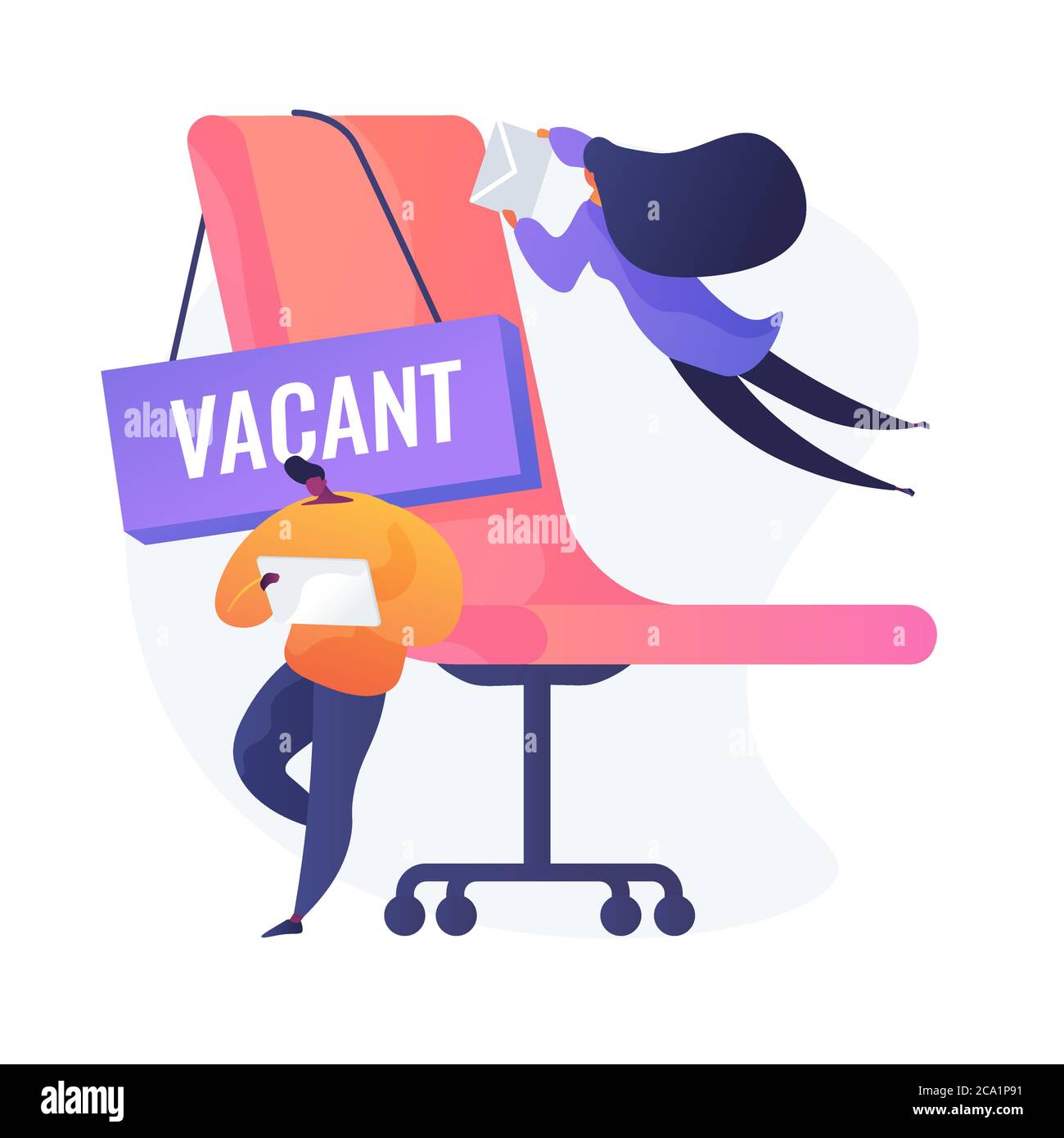 Vacant job vector concept metaphor Stock Vector Image & Art - Alamy
