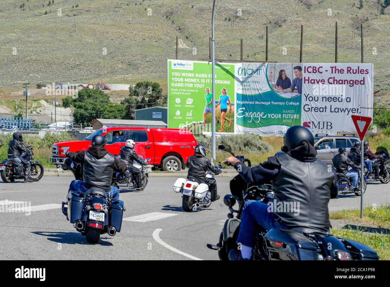 Convoy of motorcycles hi-res stock photography and images - Alamy
