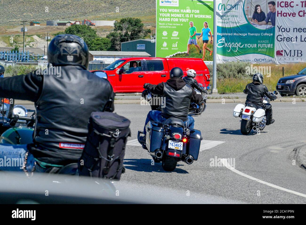 Convoy of motorcycles hi-res stock photography and images - Alamy