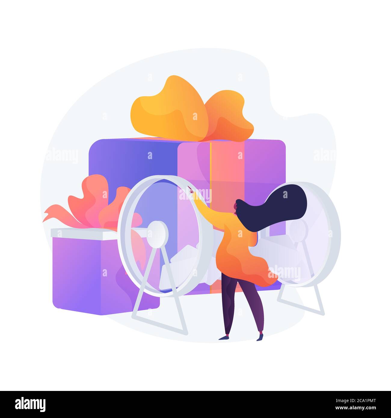 Prize draw vector concept metaphor Stock Vector Image & Art - Alamy