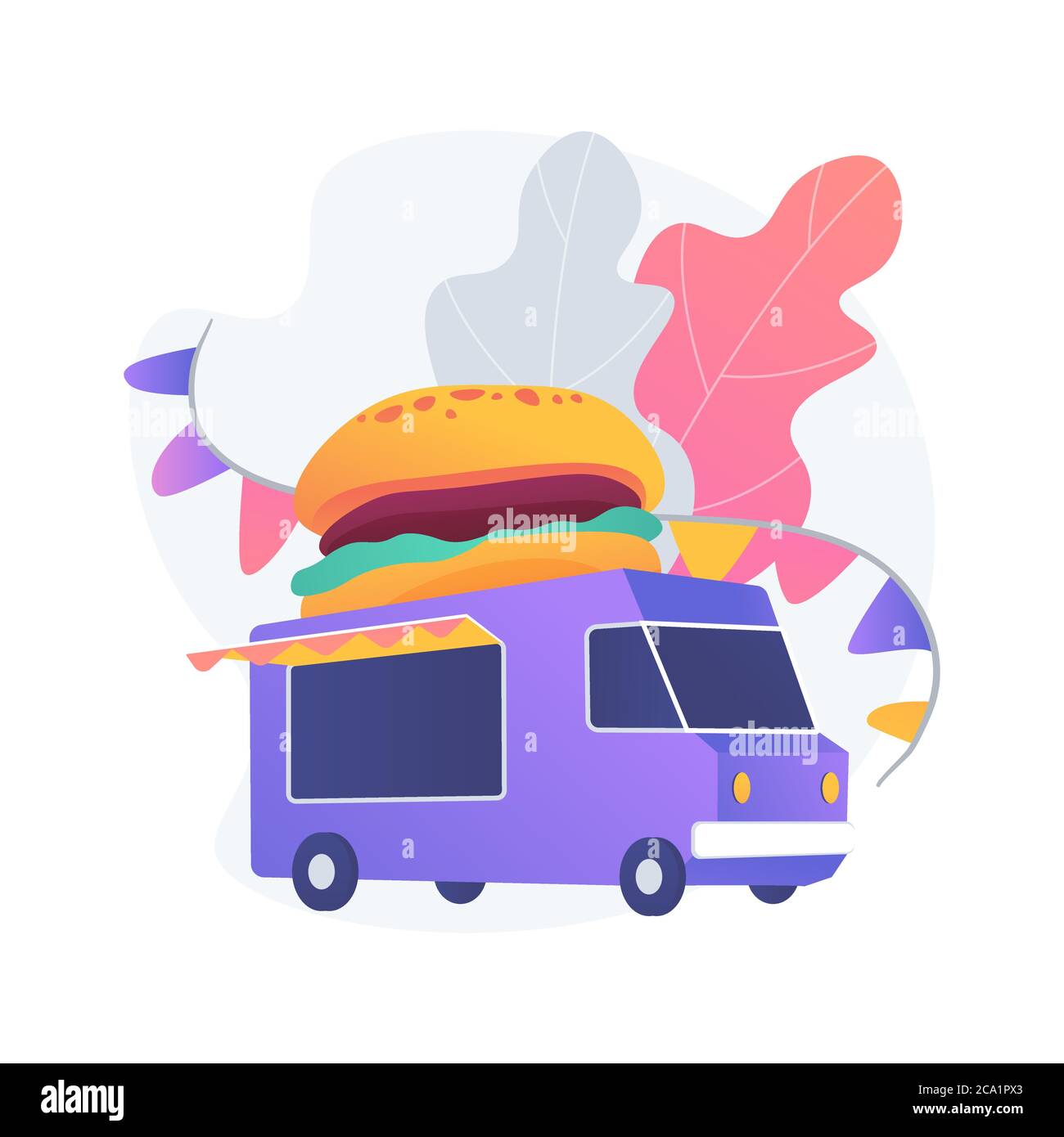 Food truck vector concept Stock Vector Images - Alamy
