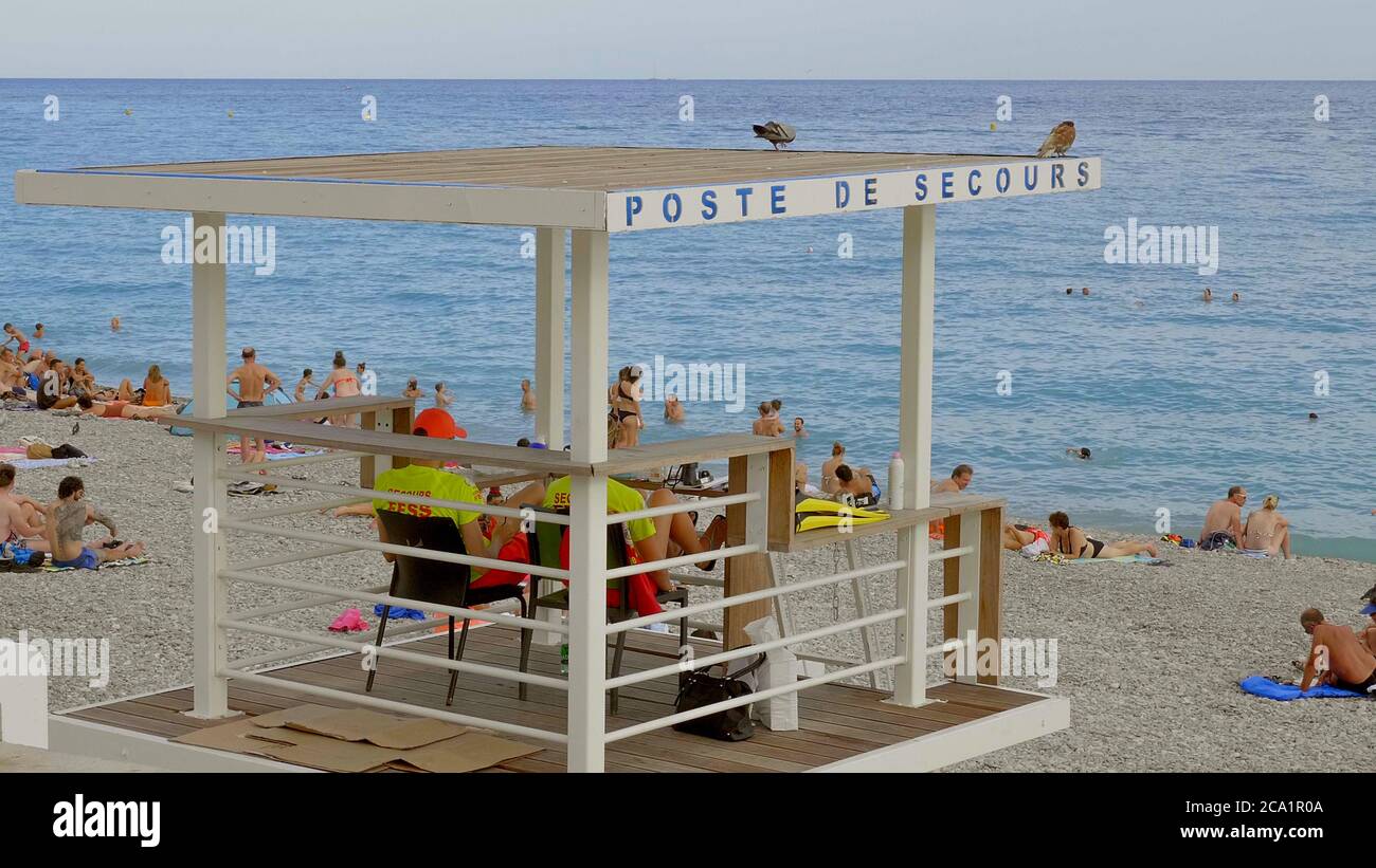 Beaches beach clubs in nice hi-res stock photography and images - Alamy