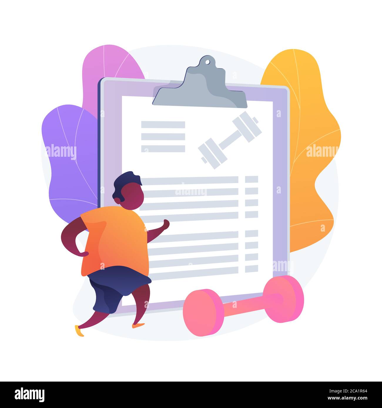 Workout training exercise plan Cut Out Stock Images & Pictures - Alamy