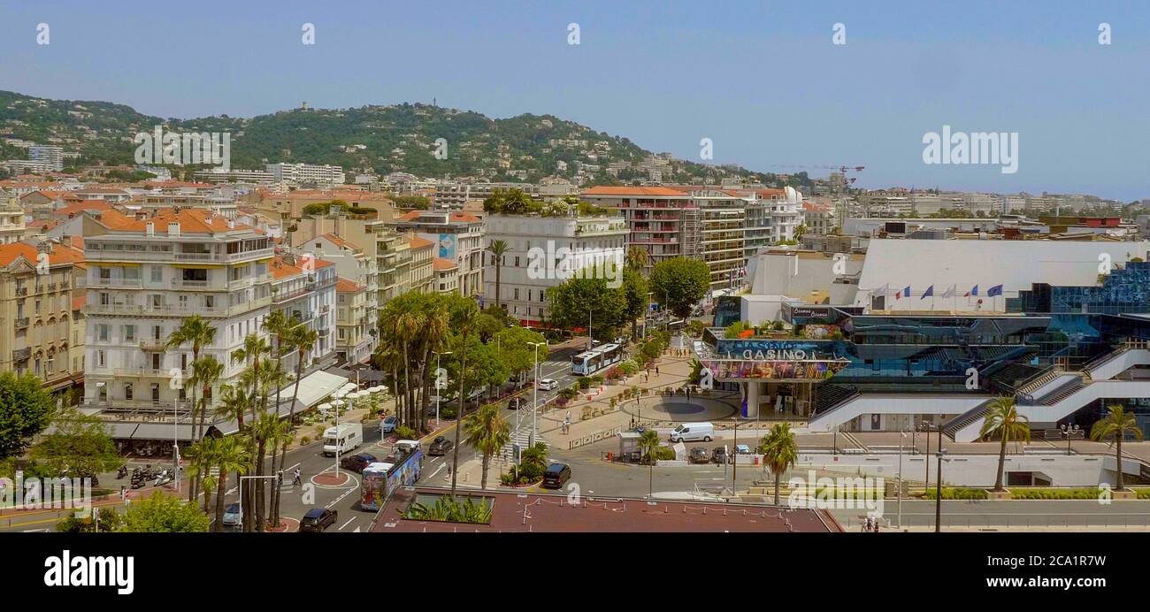 Aerial view over the city of Cannes and the Croisette - CITY OF CANNES ...