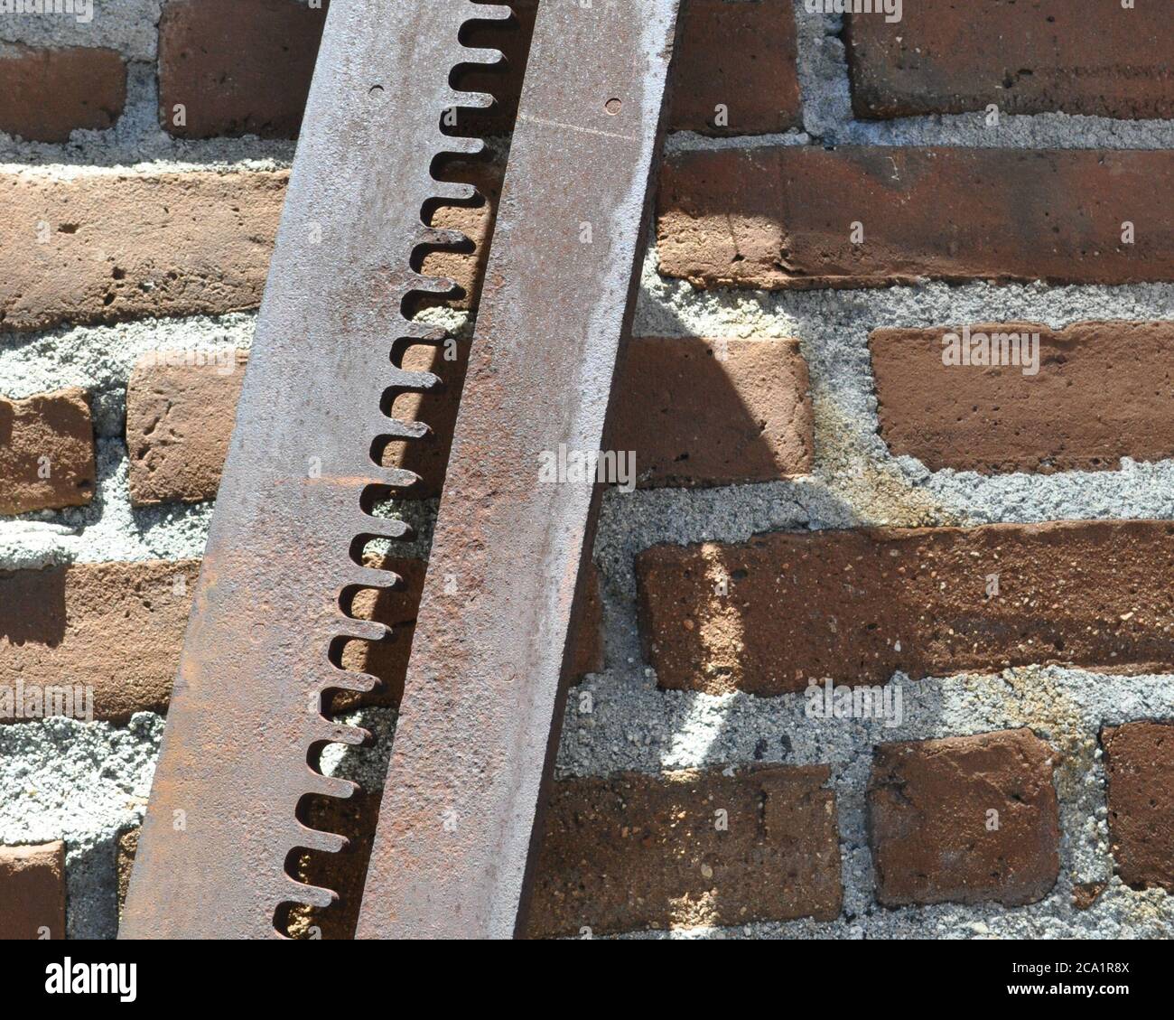 metal on bricks Stock Photo - Alamy
