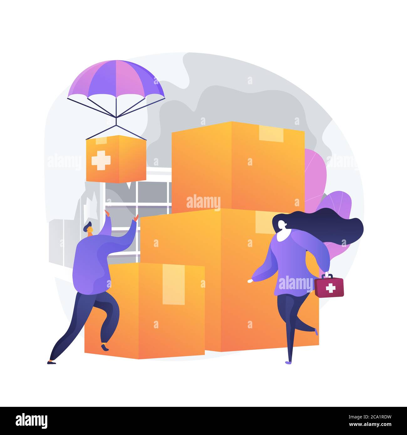 Humanitarian aid vector concept metaphor Stock Vector Image & Art - Alamy